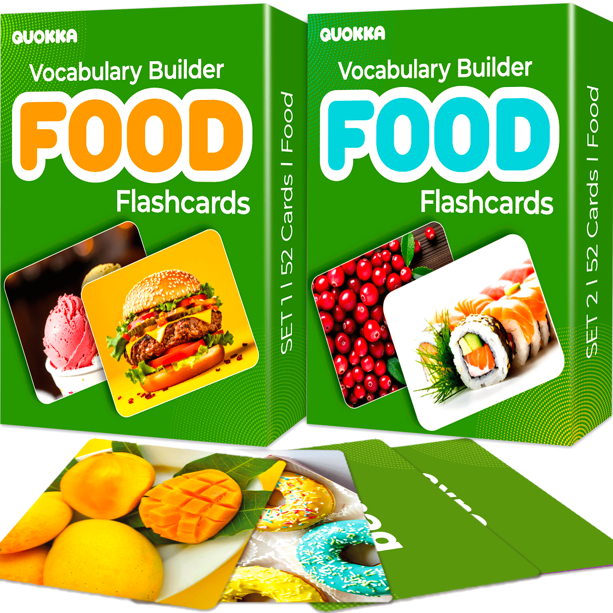 104 Food Flash Cards Set for Speech Therapy