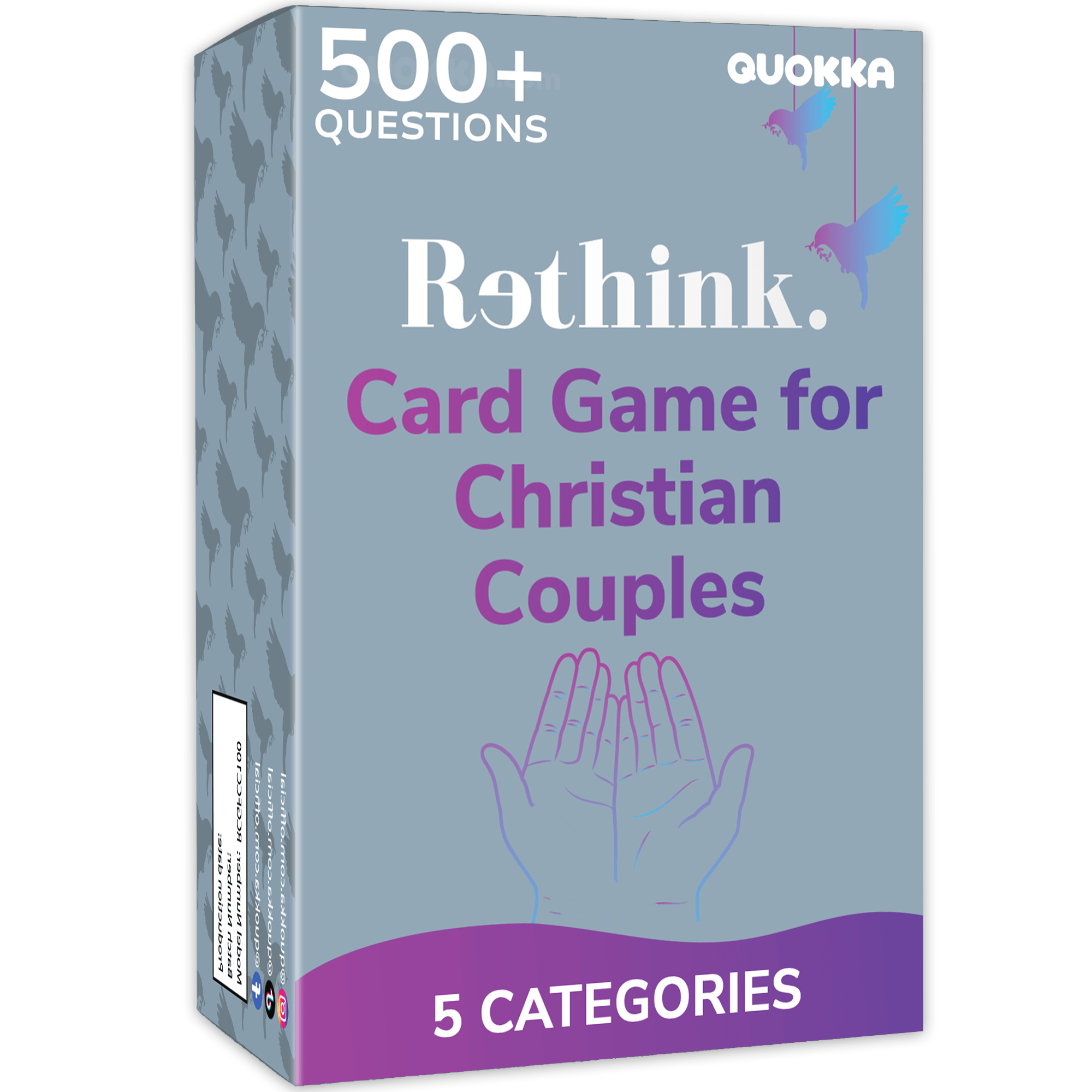 QUOKKA Conversation Cards Game - Christian Couples Edition Relationship ...