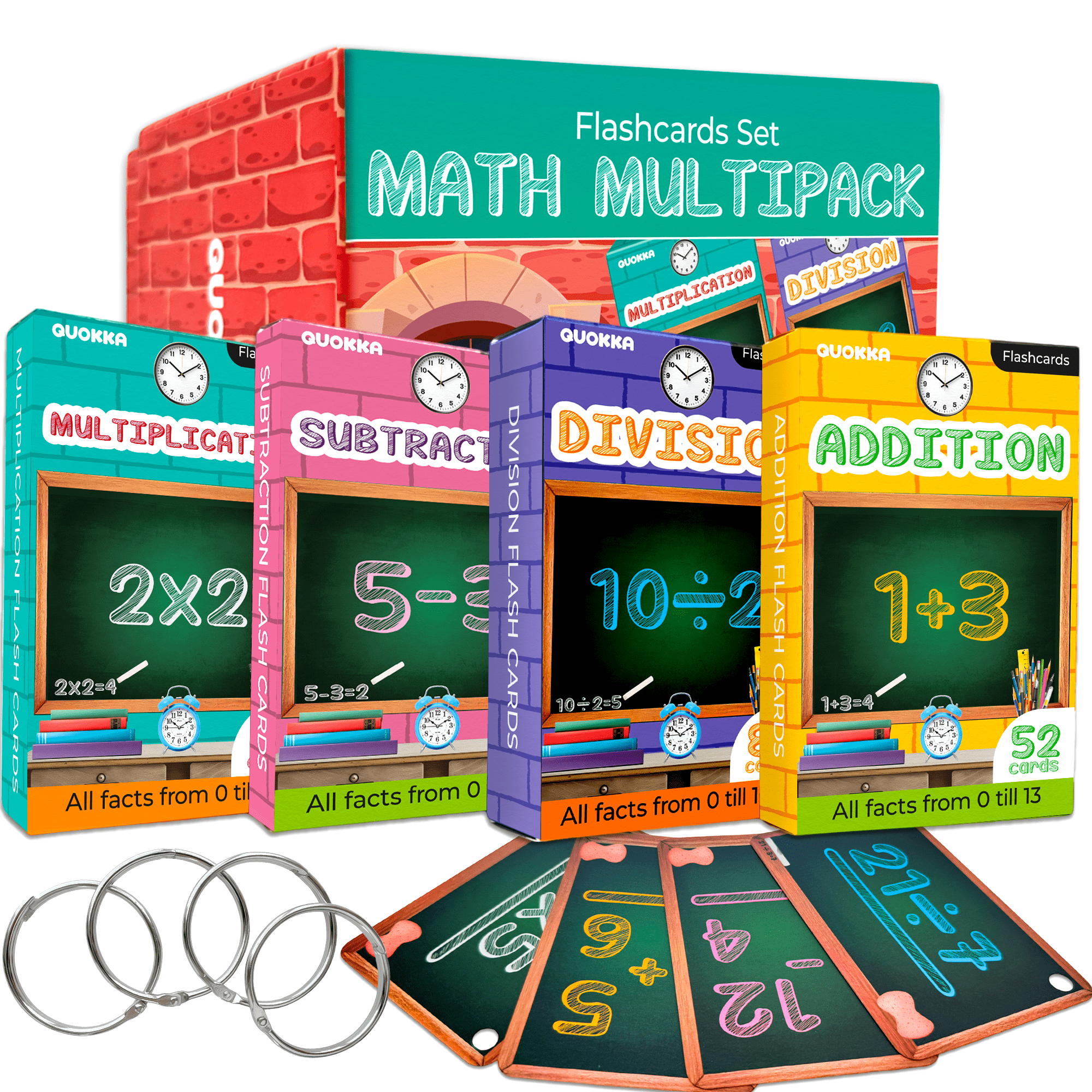 QUOKKA Math Flash Cards Interactive Learning