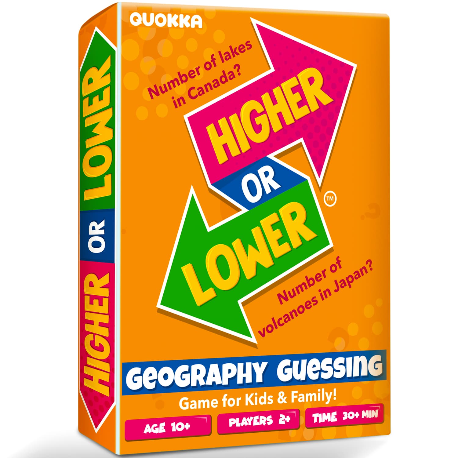 QUOKKA Board Game Higher or Lower Family Card Game for Kids and Adults