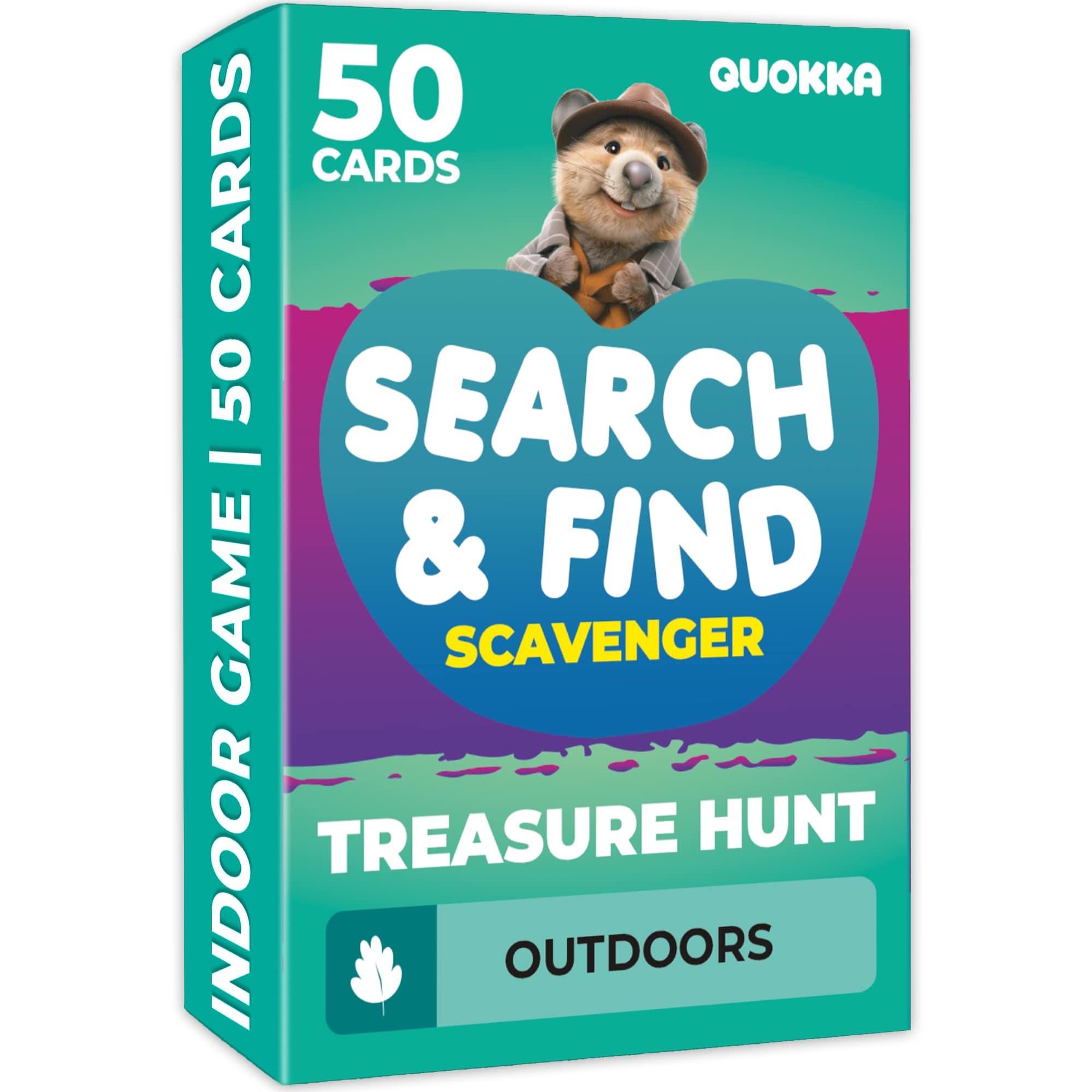 QUOKKA Outdoor Scavenger Hunt Cards | Fun Team Game for Kids