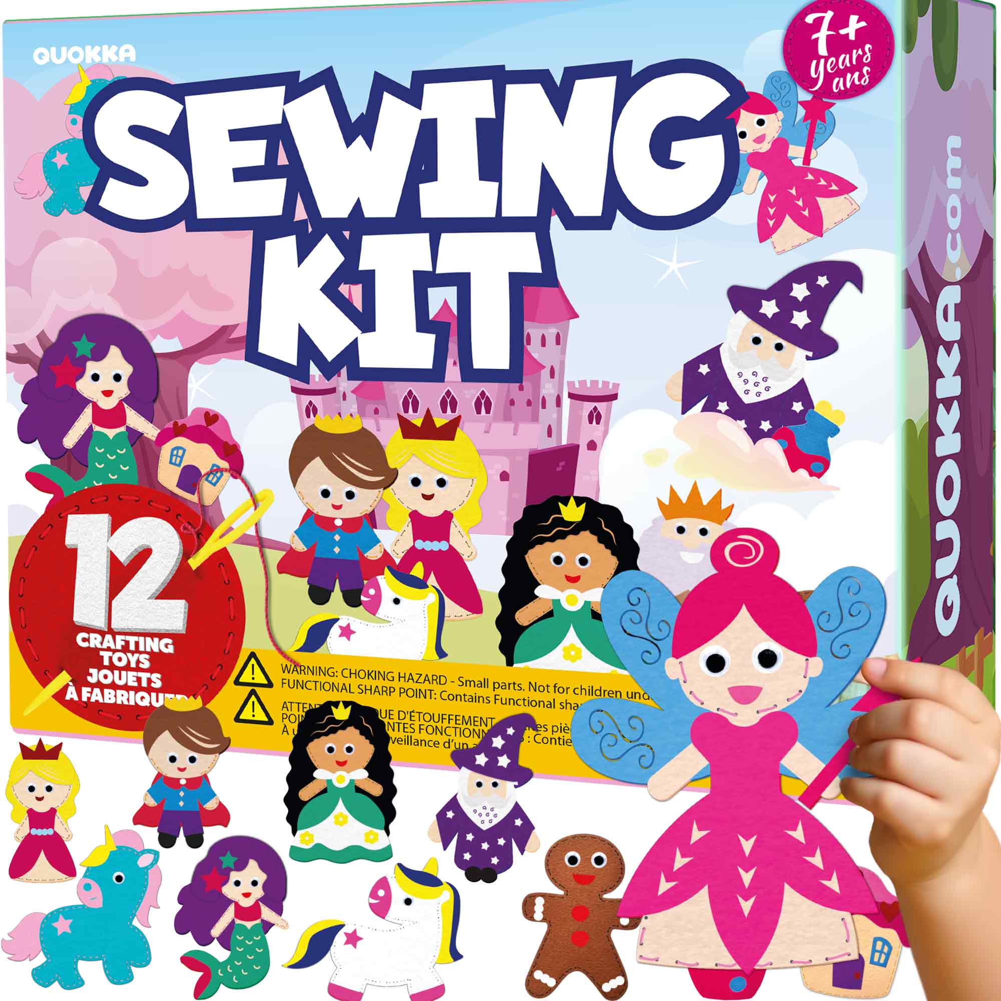 QUOKKA Craft Kits for Kids - 12 Fairy Tale Sewing