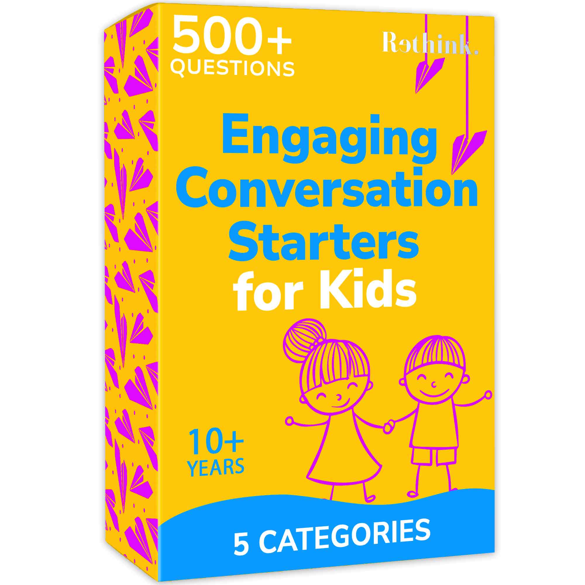 Rethink!: Conversation Starters for Kids | 100 Conversation Cards Fami