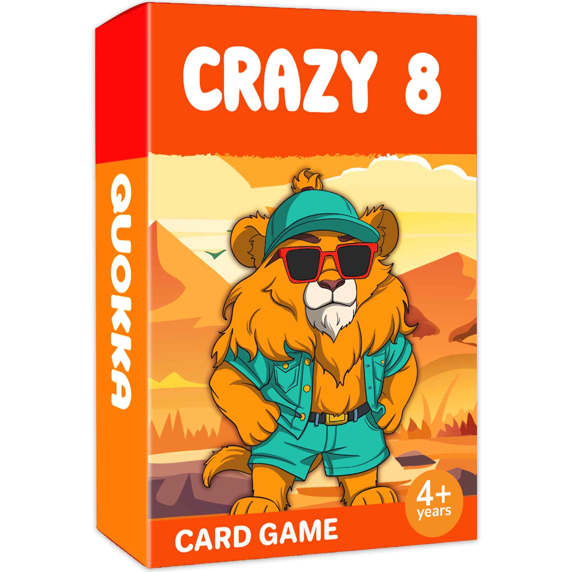 QUOKKA Crazy 8 Card Game for Kids – Fun Family Game with Cute Animal