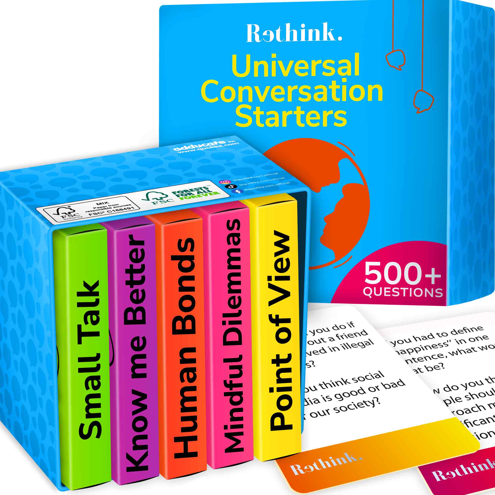 QUOKKA Interactive Conversation Starters Games for Friends' Gatherings