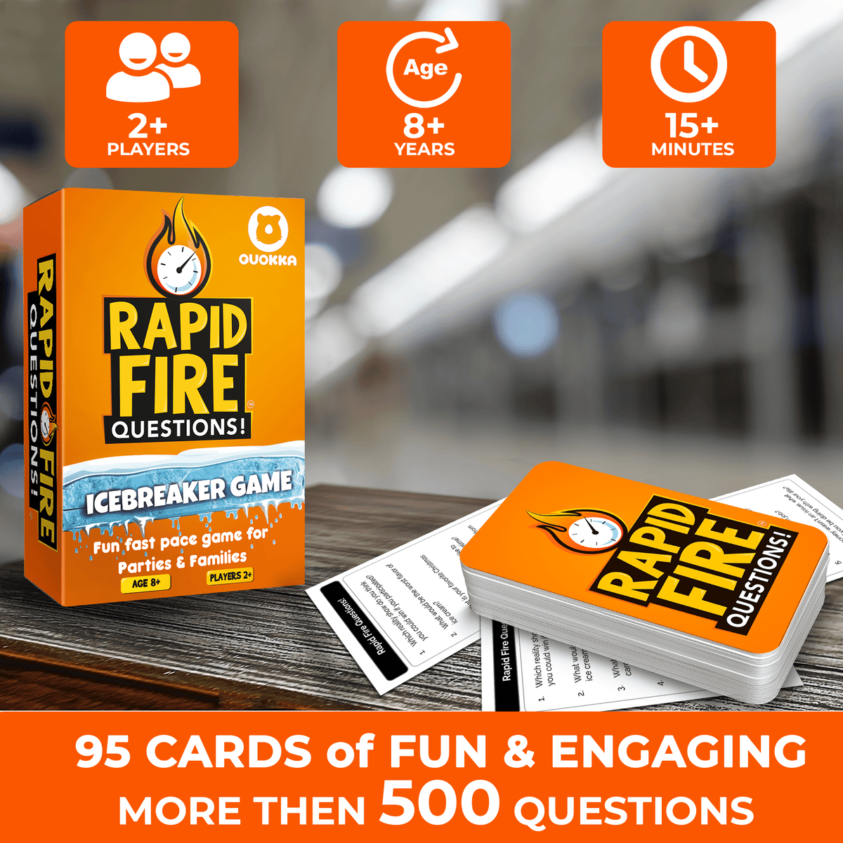 Rapid Fire Questions Kids & Family Card Quiz Game - QUOKKA – Quokka